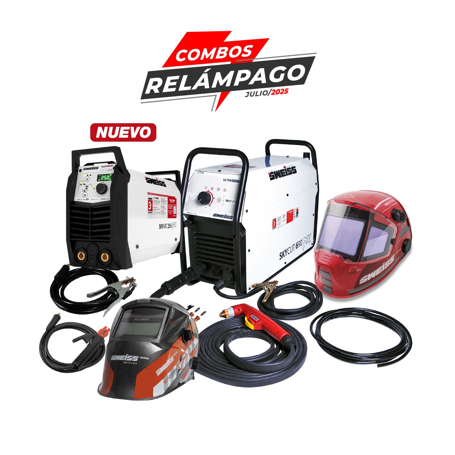 COMBO PLASMA SWEISS SKYCUT 690 + ANTORCHA DE PLASMA + SOLDADOR INVERSO ...