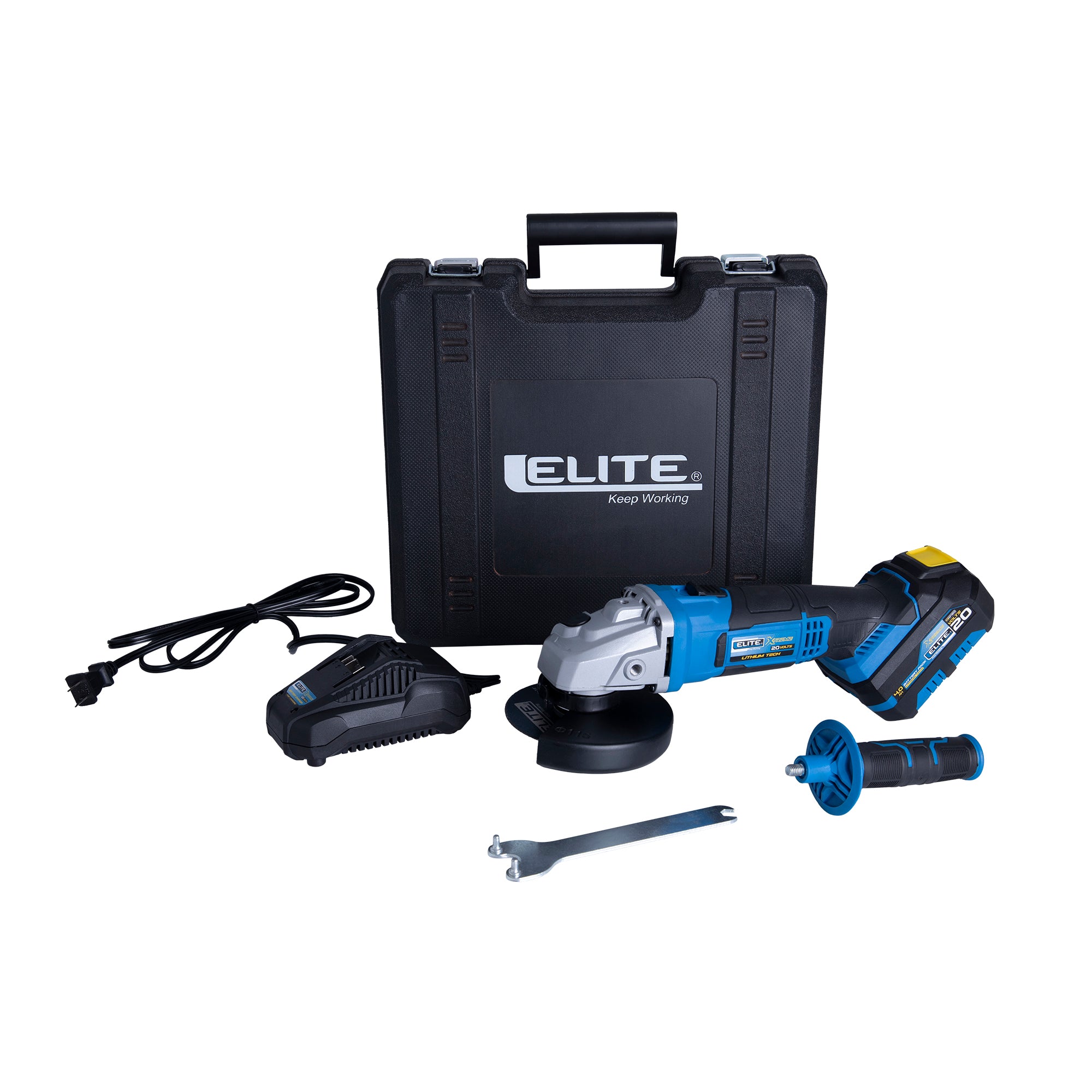 Esmeriladora inalámbrica 4-1/2 pulg, 20V, 10.000 RPM ELITE – Tool Store