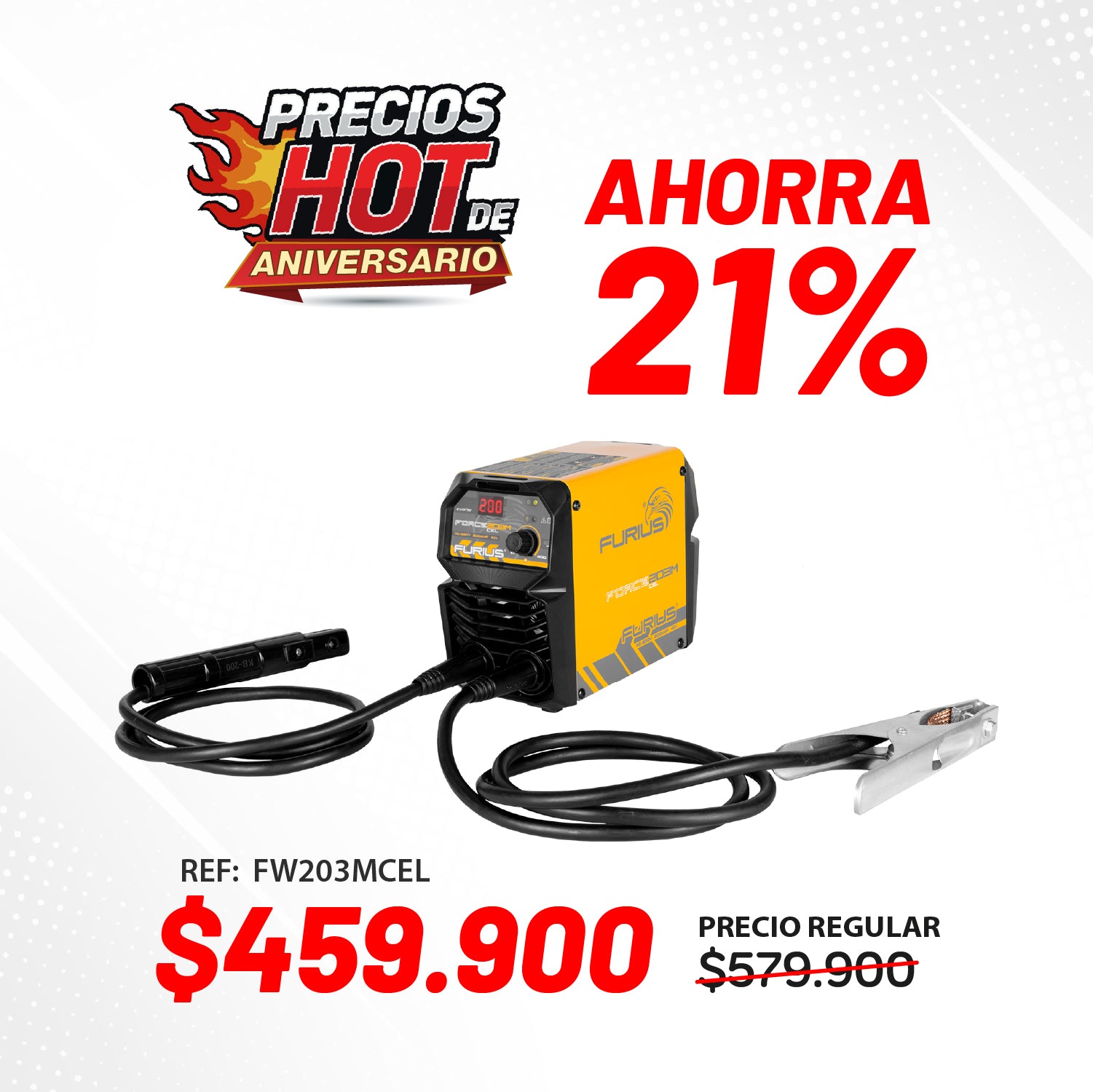 SOLDADOR INVERSOR FURIUS FORCE 203 CELLULOSIC MINI – Tool Store