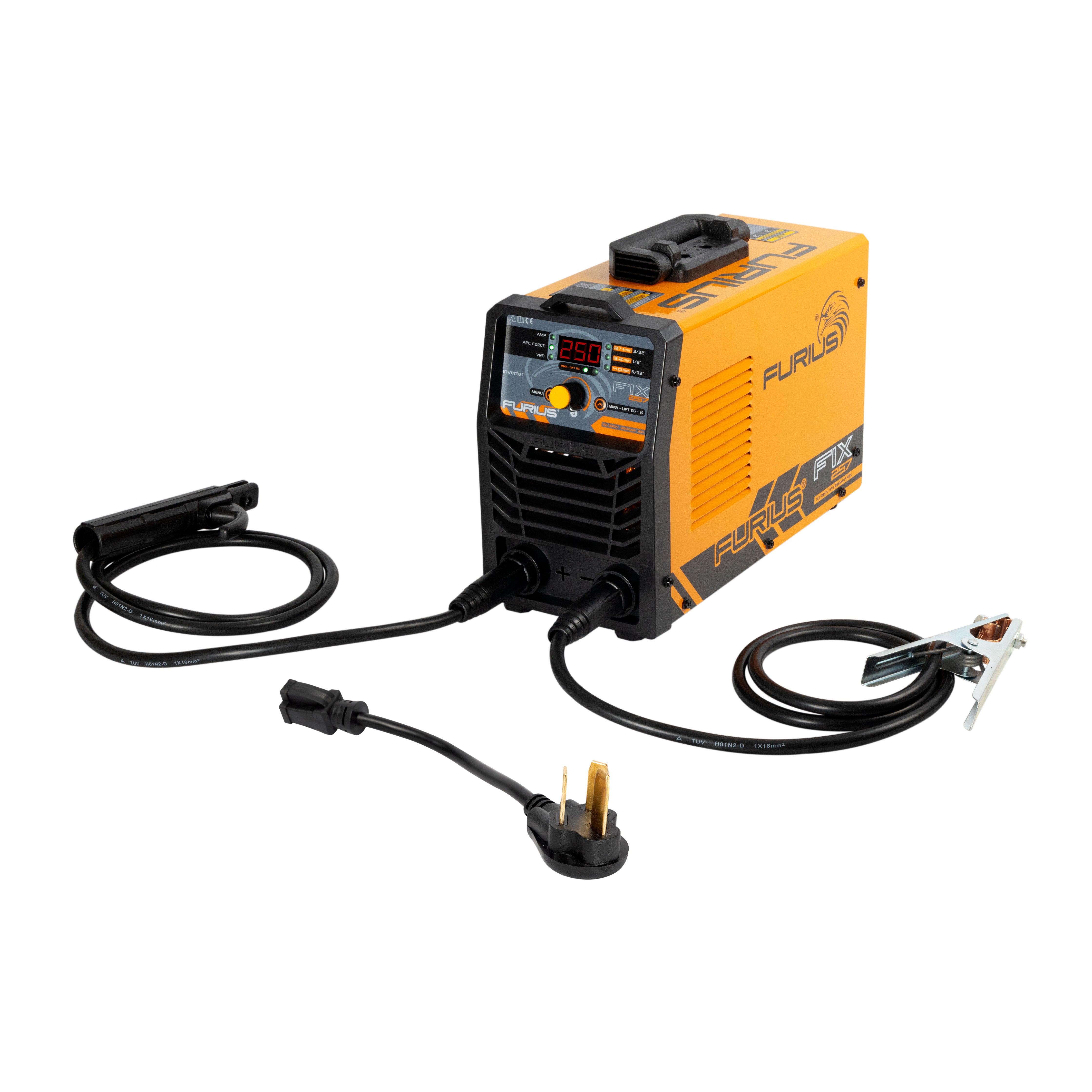 Soldador inversor FURIUS FIX 257 250A 110/220V para electrodo y TIG LI ...