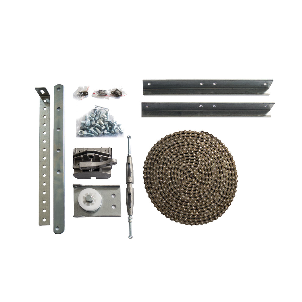 Riel en "T" para motores seccionales Fox. Incluye 3 metros de riel y c ...